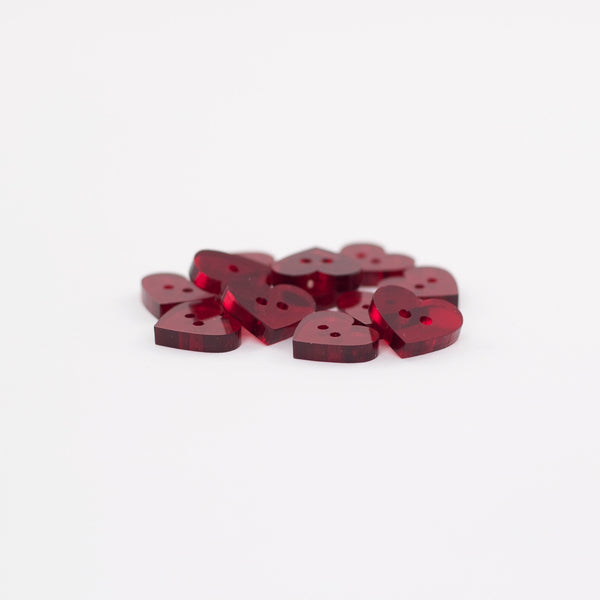 Heart Buttons - 1 Dozen – Cut Sew Quick
