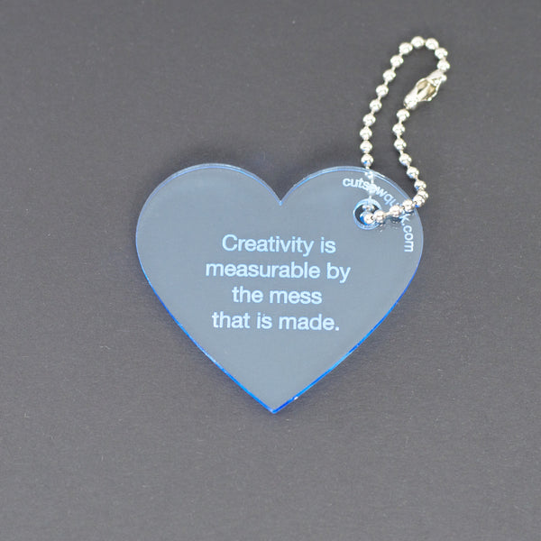 Heart Keychain: Creativity is measurable… – Cut Sew Quick