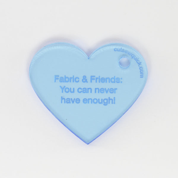 Heart Keychain: Fabric & Friends – Cut Sew Quick